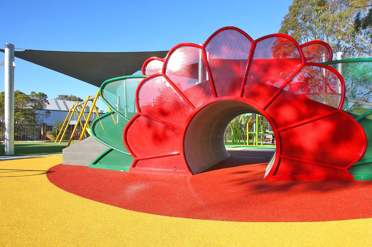 Tram-Inspired All-Abilities Playground | Growth Civil Landscapes